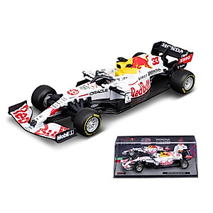 HTLNUZD Bburago 1:43 2021 Racing RB16B #33 Formula F1Max Verstappen 2nd Turkish1/43 Diecast Alloy Collectible Toy Car Model (Hardcover Version)