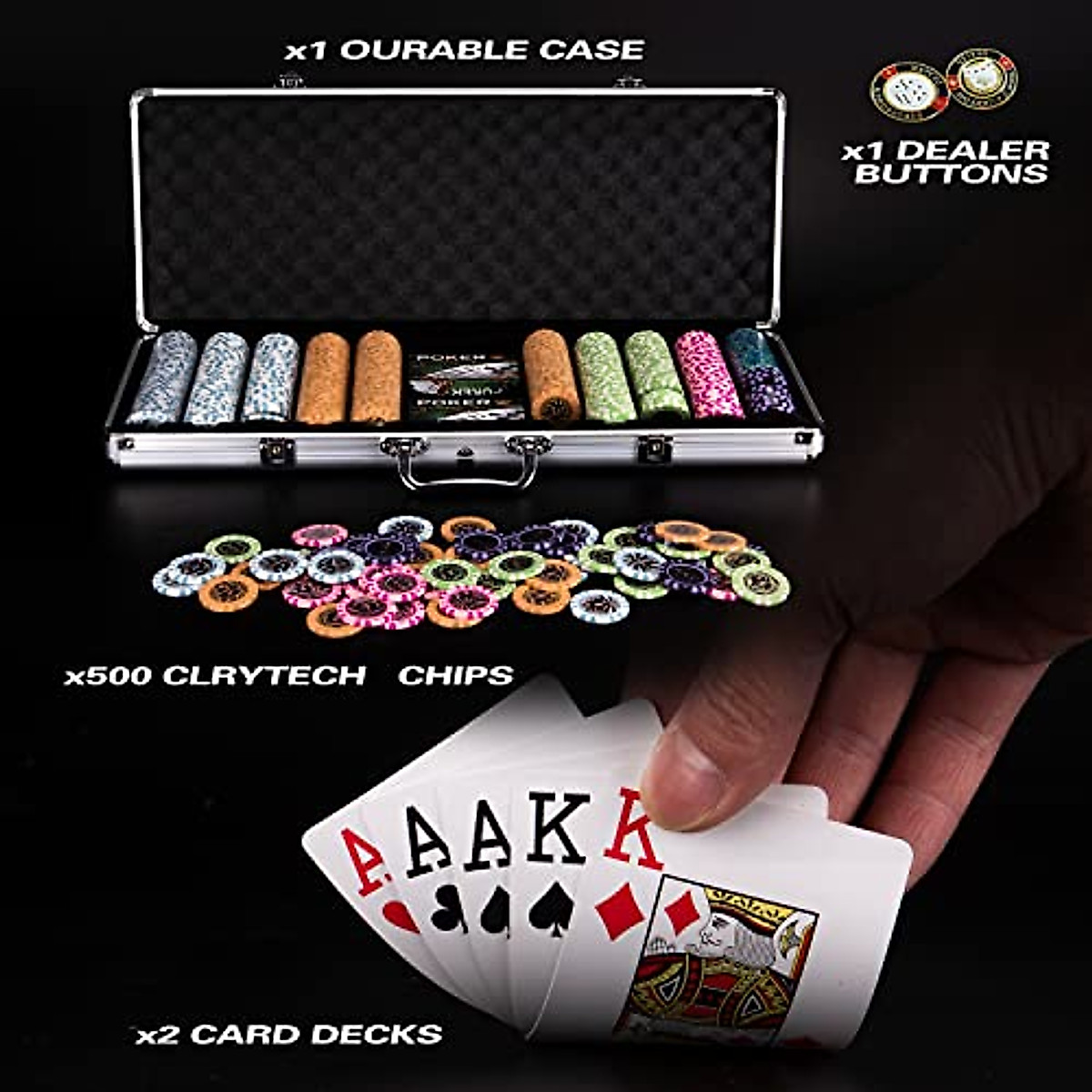 BUPO Poker Chips Set (500 PCS Poker Chips Set)