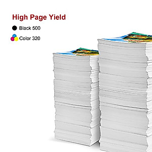 245XL 246XL Ink Cartridge High Yield Replacement for Canon Ink cartridges 245 and 246 PG-245XL CL-246 Used in PIXMA MX492 MX490 MG2522 MG2920 MG2922 TR4520 TR4522 TR4527 TS3320 TS3322 Printers 2-Pack