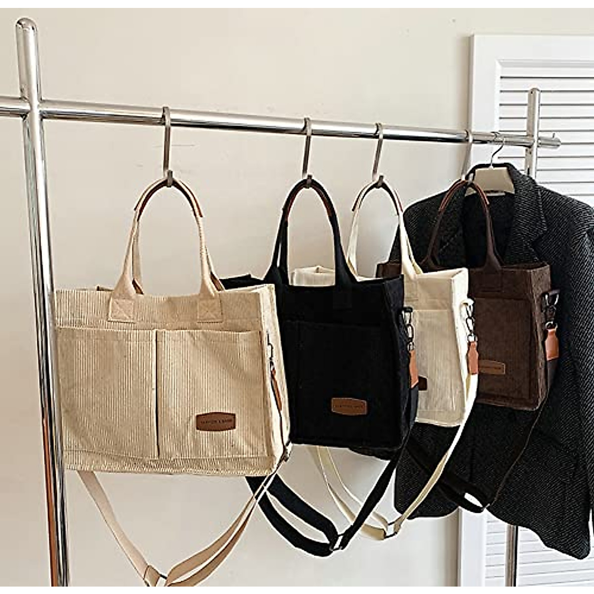 Tote Bag for Women Cute Corduroy Hobo Bag Satchel Bag Shoulder Bag Crossbody Bag Tote Handbags for Women 2023