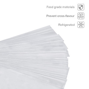 Enenes Cellophane Goody Bags Pretzel Bag 100 PCS Cello Treat Bag Party Favor Bag Clear Candy Bags Metallic with Twist Ties for Gift Bakery Cookies Dessert (2.4X10 Inch，100PCS)