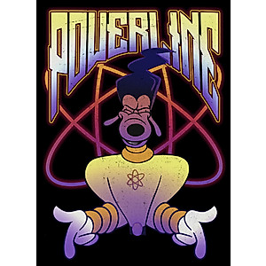 Disney mens Goofy Movie, a Powerline Jam T-shirt T Shirt, Black, X-Large US