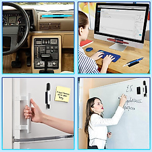 Cadeya 10 Pack Pen Holder Silicone, Adhesive Pen Holder for Desk, Pencil/Marker Clip for Classroom Office Desk Accessories,Teacher Supplies