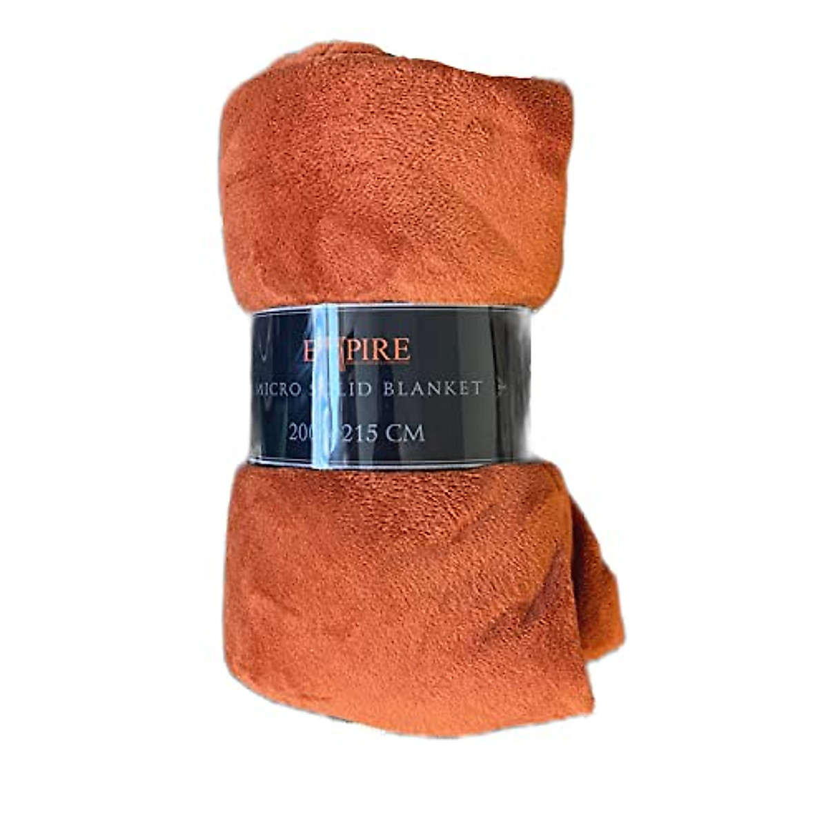 Empire Home Fashi Beautiful Light Soft Throw Blanket - 15 Solid Colors - All Bed Sizes (Twin, Rust Orange)