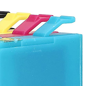 4 Colors BK C M Y Ink Cartridge ABS Housing Printer Ink Cartridge Printing Cartridge Combo Pack for Ink Cartridge Replacement