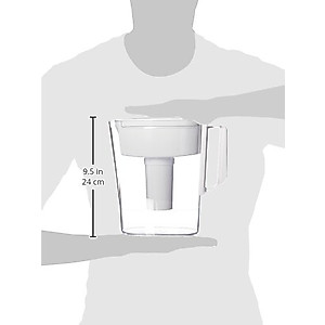 Brita SOHO White 5 cup Water Pitcher, 11.1 x 9.5 x 4.6", White