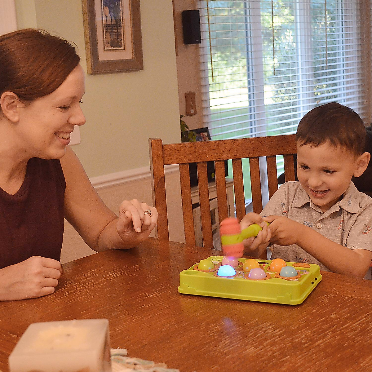 Catchstar Whack-a-mole Game Fast Reflexes Whack A Mole Game Counting Score Wack-a-mole Language Learning Musical Wack A Mole With Soft Hammer Educational Toy For Kids Toddlers Children Boys