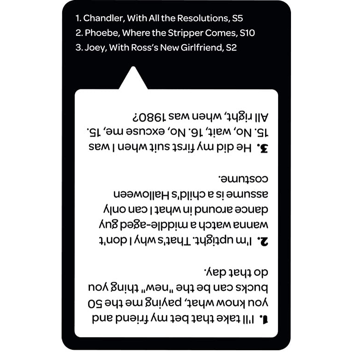 Who Says? Card Game Friends Edition