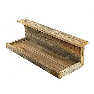 BarnwoodUSA Rustic Shelf, Hanging Wooden Wall Ledge, Country Home Decor