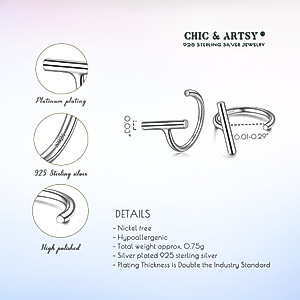 Half Hoop Earrings 925 Sterling Silver Huggie Hoop Earrings Tiny Hugger Hoop Earrings for Women Hug Huggie Earrings