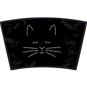 Elanze Designs Cat Face Stainless Steel 16 oz Travel Mug with Lid