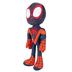 Spidey and his Amazing Friends Marvel's My Friend Miles Talking Plush - 16-Inch Miles Morales with Sounds - Toys Featuring Your Friendly Neighborhood Spideys