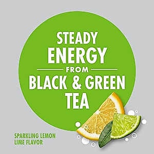 V8 +Energy Sparkling Lemon Lime Juice Energy Drink, 11.5 fl oz Can (4 Pack)