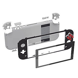 eXtremeRate Classic NES Style DIY Replacement Shell for Nintendo Switch Lite, NSL Handheld Controller Housing w/Screen Protector, Custom Case Cover for Nintendo Switch Lite