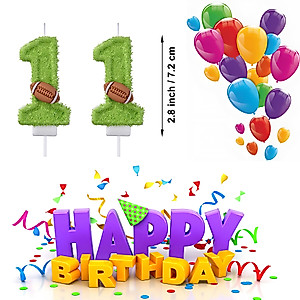 VSHILI 11 Birthday Candles, 11th Cake Candles, Pink Happy Birthday Number 11 Candles Cake Topper Decorations for Party Kids Boys Girls