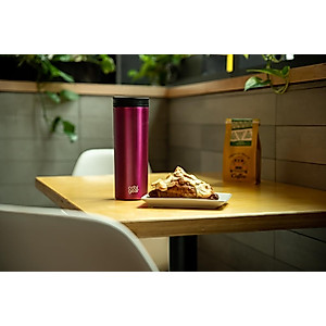 COOL GEAR 2 Pack 16 oz Amelia Coffee Travel Mug with Spill Resistant Slider Lid - Pink/Teal