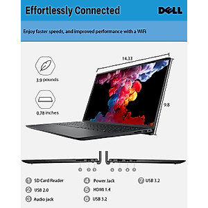 Dell Inspiron 15 3000 Business Laptop Computer, 15.6 Inch FHD PC Laptop, Intel Quad Core i5, Windows 11 Pro, 32GB RAM, 1TB SSD, Lifetime Microsoft Office, Numeric Keyboard, HDMI, Black