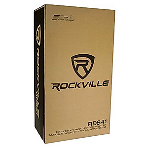 Rockville RDS42 Portable DJ/Guitar/Drum/Keyboard Padded Throne/Chair Adjustable
