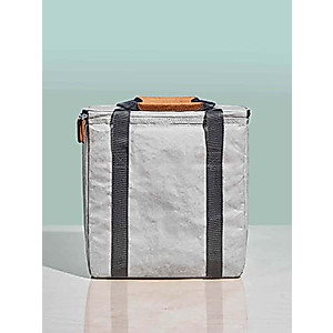 Insulated Travel Cooler Bag – Out of the Woods Dolphin Cooler – Vegan Picnic Bag/Cooler Tote with Zippered Body & Front Pocket – Sustainable Soft Side Cooler Bag with Strap