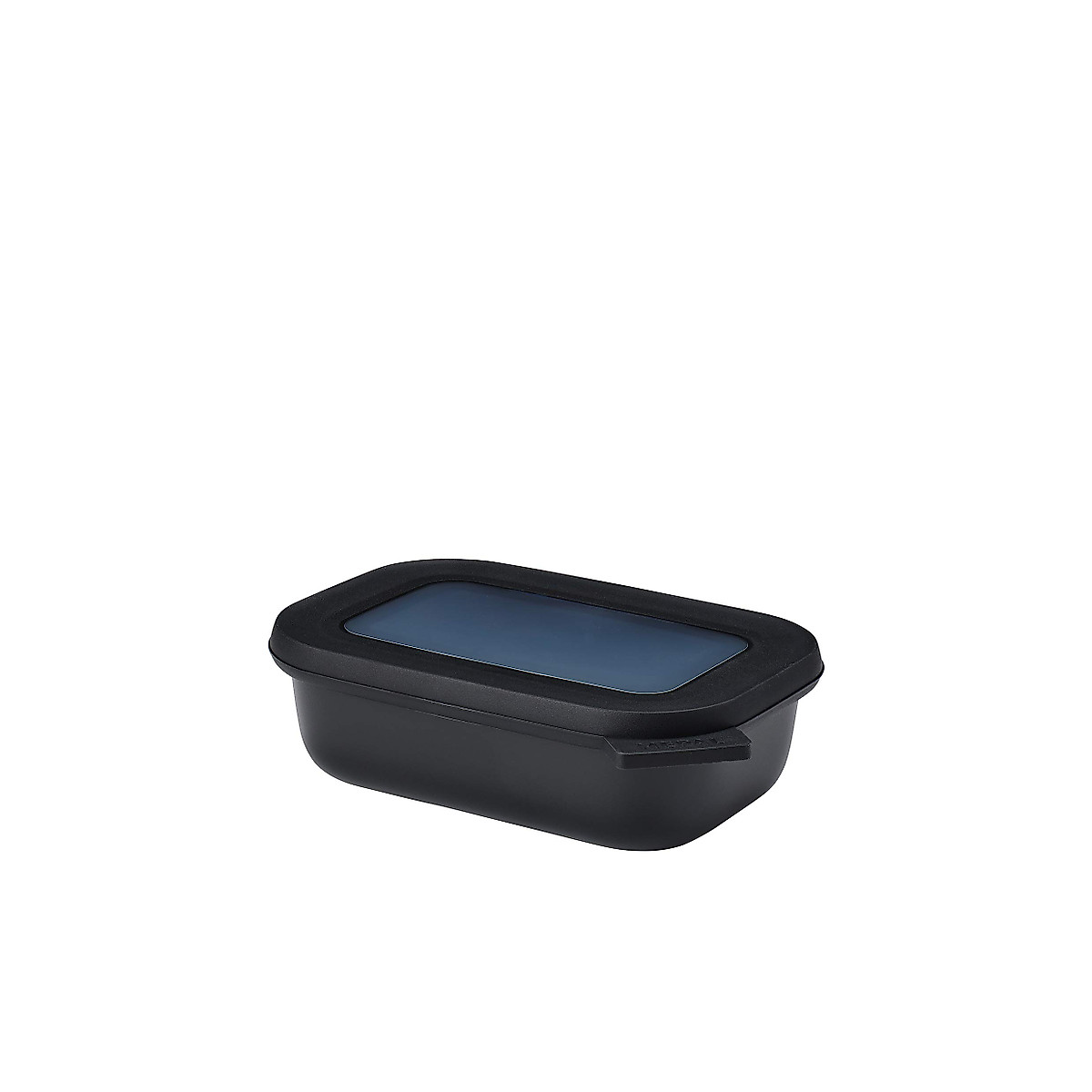 Mepal Cirqula Multi Bowl Rectangular 500 ml Nordic Black-Food Storage Box-Stackable-Dishwasher Safe, 500ml