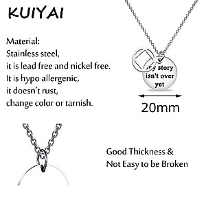 KUIYAI NA Necklace My Story isn’t Over Yet Necklace Sobriety Gift Recovery NA Narcotics Anonymous Birthday Gift NA Necklace (NA Necklace)