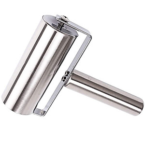 DOITOOL Pizza Roller Stainless Steel Baking Rolling Pin Dough Roller for Pizza Pasta Pastry Bread