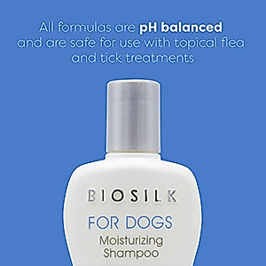 BioSilk for Dogs Silk Therapy Moisturizing Shampoo | Best Moisturizing Shampoo for All Dogs and Dogs With Dry, Itchy, or Sensitive Skin | 12 Oz Dog Shampoo