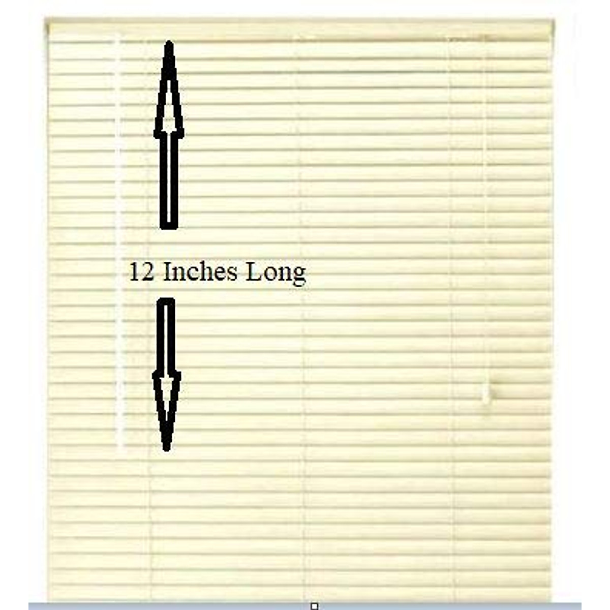 New Blind Wand/Rod - Color White- High Strength (12" White 2 Pack)