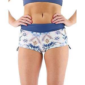 TYR Women's Standard Della Boyshort for Swimming, Yoga, Fitness, and Workout, Multi, X-Small