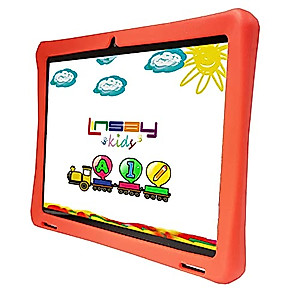 LINSAY 10.1" 1280x800 IPS 2GB RAM 32GB Android 11 Tablet with Kids Red Defender Case, Pop Holder and Pen Stylus