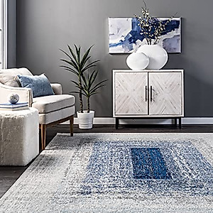 nuLOOM Pauline Contemporary Ombre Area Rug, 8' x 10', Blue