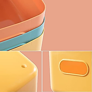 Plastic Storage Baskets 8 Pack, Small Pantry Baskets for Organizing, Organizer Basket Bins for Shelves, Organizer and Storage for Bathroom, Bedrooms, Kitchens (Colour Small)