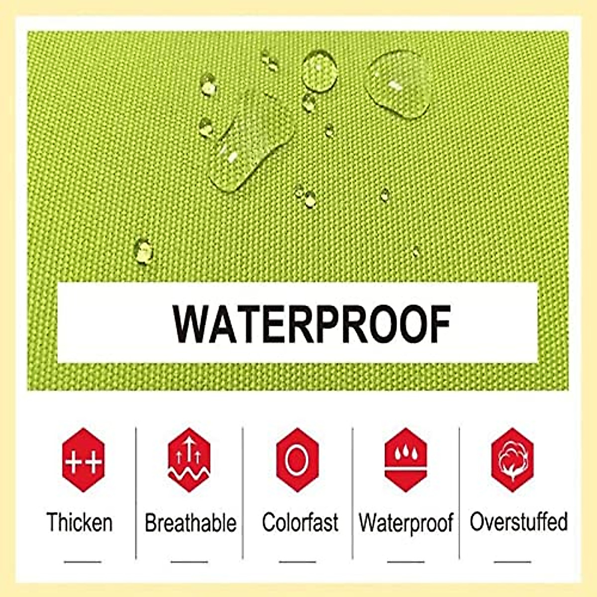 MHUQIA Hanging Basket Chair Cushions, Hanging Egg Chair Cushion Replacement, Indoor, Hanging Hammock Chair Cushion, Thick Nest Back Pillow Patio Garden Swing Chair Cushion Seat Pads (E)