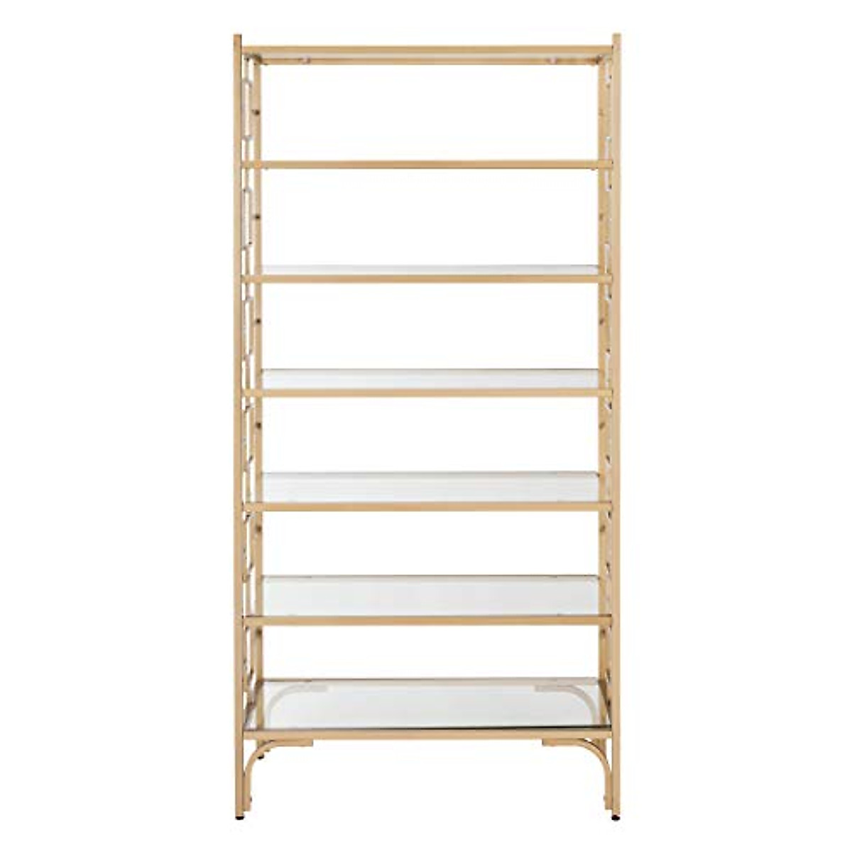 Safavieh Home Collection Brooklyn 7 Tier Etagere, Gold and Clear