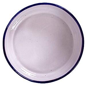 FESTMEX Genuine Mexican Talavera Hand Painted Tortillero Ceramic Tortilla warmer bowl with lid Handmade in Mexico by Artisans (Blue)