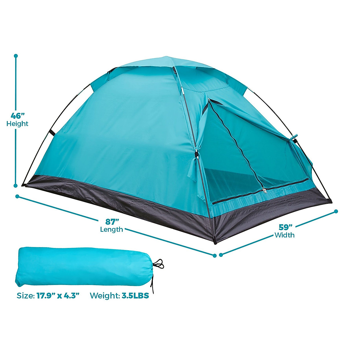 Alvantor Camping Tents Outdoor Travelite Backpacking Light-Weight Family Dome Tent 2 Person 2 Season Hiking Fishing Instant Portable Shelter Gift Easy Set-Up 86"*59"*46"