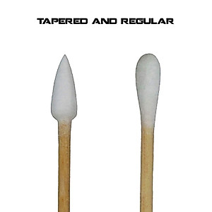 Type-III Universal Gun Cleaning Kit with 100pc 6 Inch Tapered and Regular Tip Cotton Swabs and Black Double Sided Nylon Brush