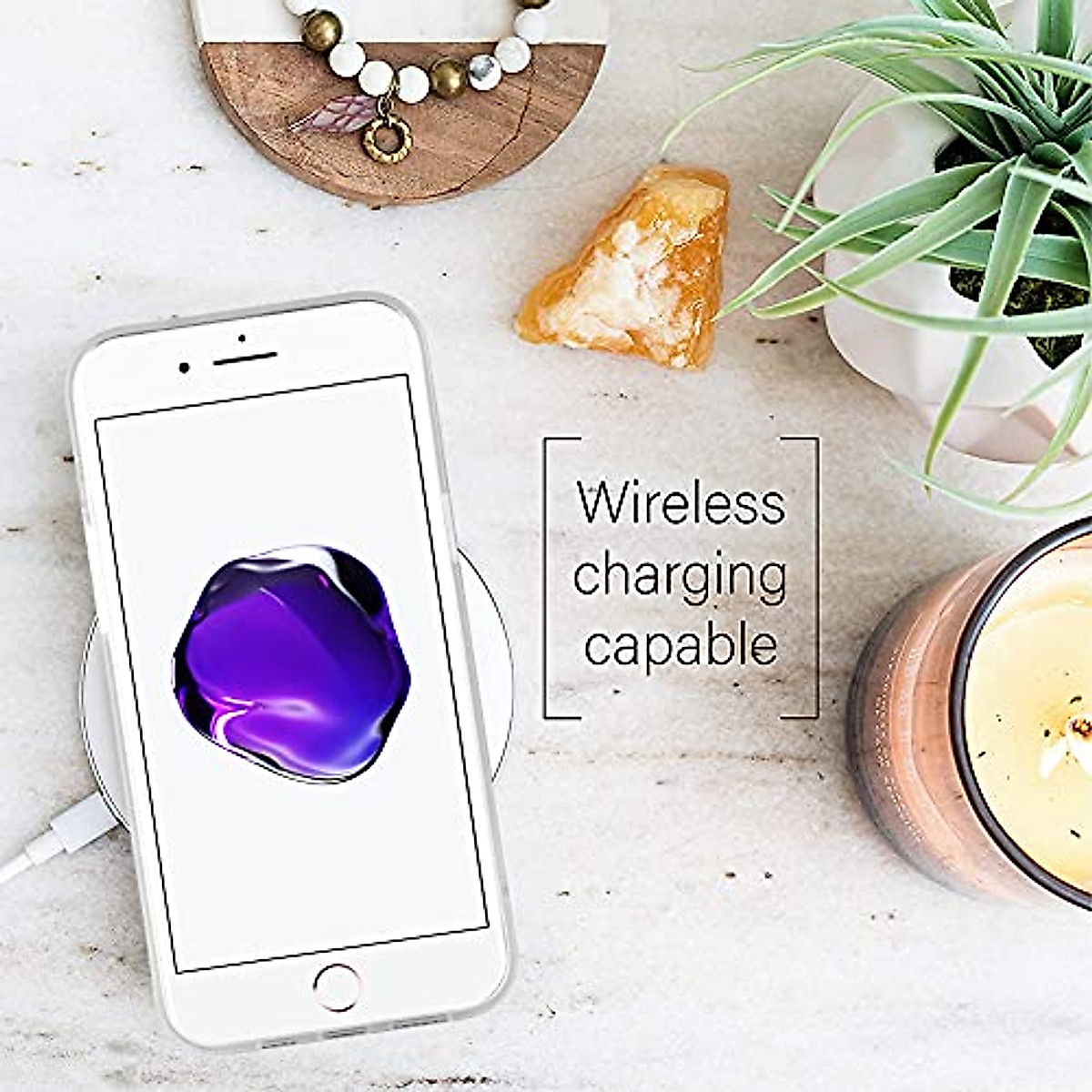 ZIYE Designed for iPhone 7 Plus Case with Card Holder for Women Girls iPhone 8 Plus Glitter Bling Shell TPU Protective Bumper ID Card Pocket with Screen Protector Ring Holder 5.5'' Colorful