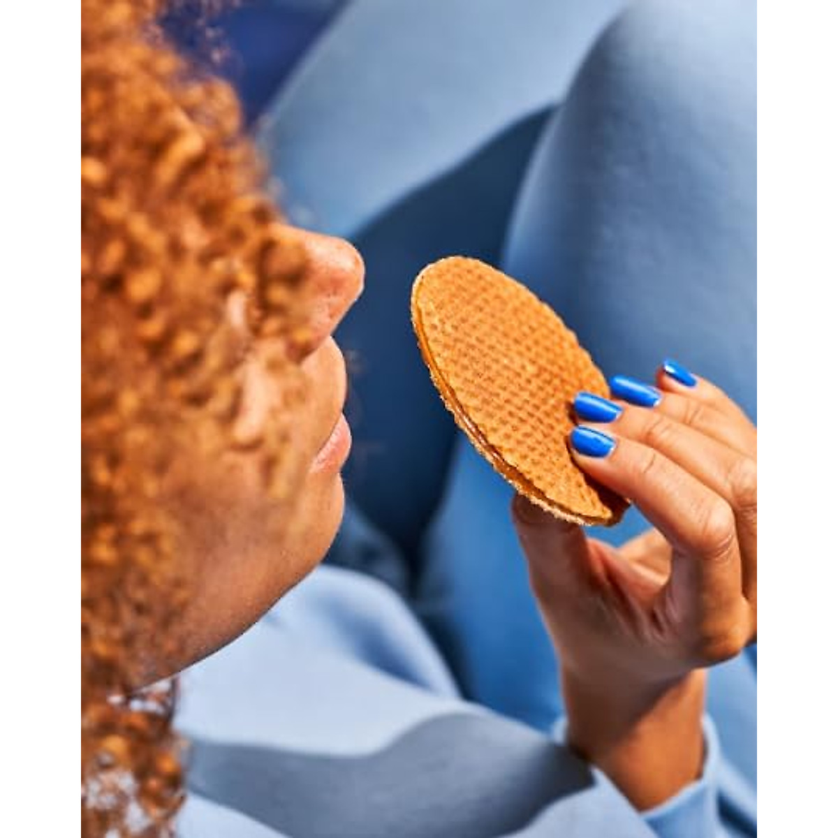 Daelmans Stroopwafel Caramel - The Original Stroopwafels, Toasted Dutch Waffle Cookies w/a Creamy & Buttery Filling, Made In Holland, Individually Wrapped - Caramel Cookie Waffles, 24 Count