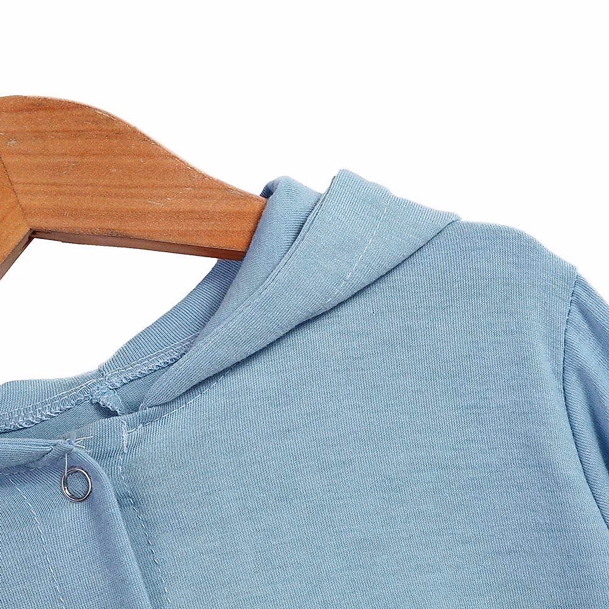 GUCABE Interesting Romper Jumpsuit Outfits Clothes,Infant Baby Kids Dinosaur Hooded Romper Jumpsuit Outfits Clothes (0-3 Months, Blue)