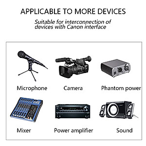 Tan QY XLR Splitter Cable, 1 XLR Female to 2 XLR Male Patch Y Cable Balanced Microphone Splitter Cord Audio Adaptor, 3 PIN XLR Jack to 2 XLR Plugs Adaptor Cord