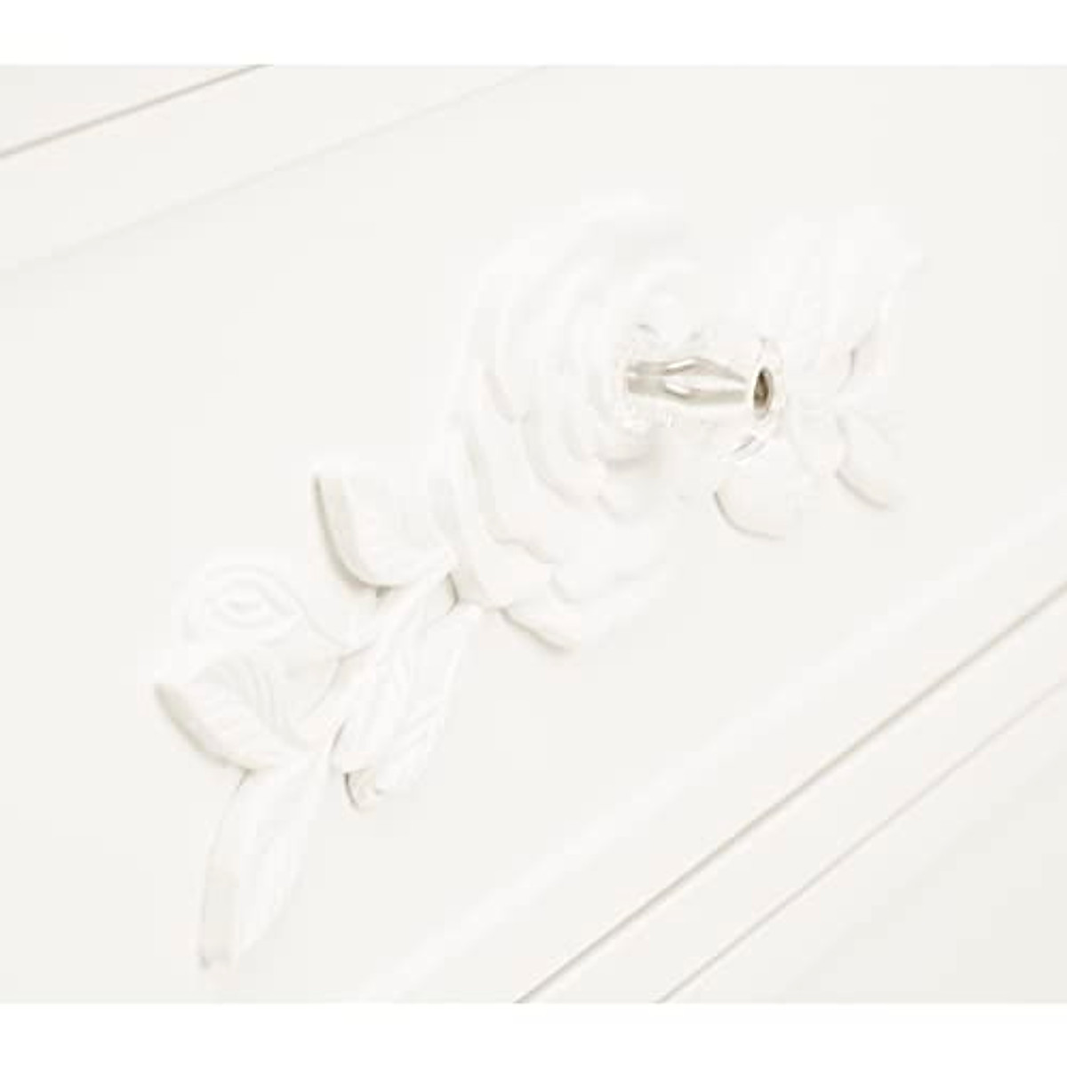 Sweetpea Baby Rose/Tiana Three Drawer Dresser in Ivory Lace, Made of Sustainable, Durable Pinewood, Easy to Assemble, Non-Toxic Finish, Wooden Nursery Furniture