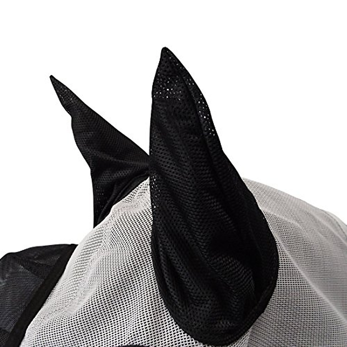 Leberna Mesh Fly Mask with Ears Nose UV Protection Full Face for Horse/Cob