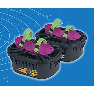 Moon Shoes Bouncy Shoes, Mini Trampolines for Your Feet, One Size, Black, New and Improved, Bounce Your Way to Fun, Very Durable, No Tool Assembly, Athletic Development, up to 130 lbs