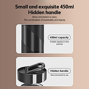 Irfora Portable Blender for Shakes and Smoothies 16OZ acity 15W High-Power Size Blender with Magnetic Charging XIP8 Waterproof 20000rpm 6 Sharp Multifunctional Household Electric Juicer