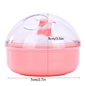 Isabelvictoria Powder Puff Portable Baby Kid's Soft Body Talcum Powder Puff Sponge + Box Case Container Useful