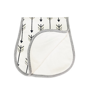 Baby Burp Cloths for Newborn Infant 100% Organic Cotton Ultra Absorbent and Soft Milk Spit Up Rags Baby Washcloths Burping Bibs Keep Clothes Dry 3 Layers for Unisex Boys and Girls Sets of 5 Pack…