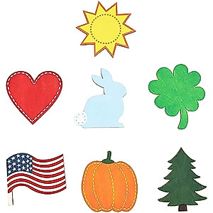 Juvale Interchangeable Welcome Home Sign, Wood Grain Hanging Wall Decor (16 x 9 in, 8 Pieces)