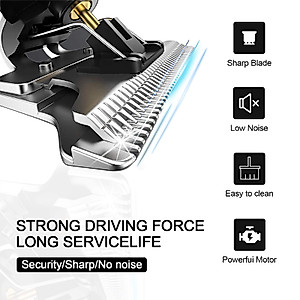 Zero Gapped Trimmers, Electric T Blade Hair Trimmer Baldhead Hair Clippers for Men Cordless USB Rechargeable Hair Beard Trimmer Ceramic Close Cutting Outliners Salon Grooming Cutting Kit
