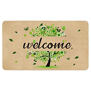 Kitchen Rug Comfort Mat Kitchen Floor Mats Farmhouse Comfort Rug Carpet Kitchen Non-Slip Mat and Rugs for Kitchen Sink Laundry Room Cushioned Mat, 30 x 17 Inch